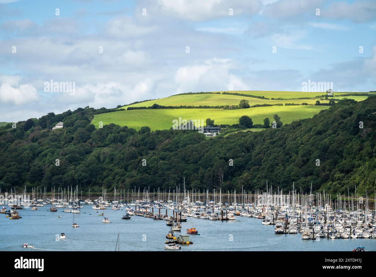 Estuary of the River Dart in Dartmouth, Devon, England, UK Stock Photo ...