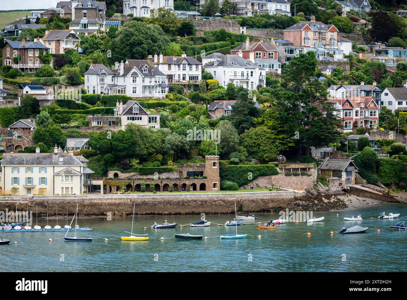 Kingswear a charming village seen from Dartmouth, Devon, England, UK ...