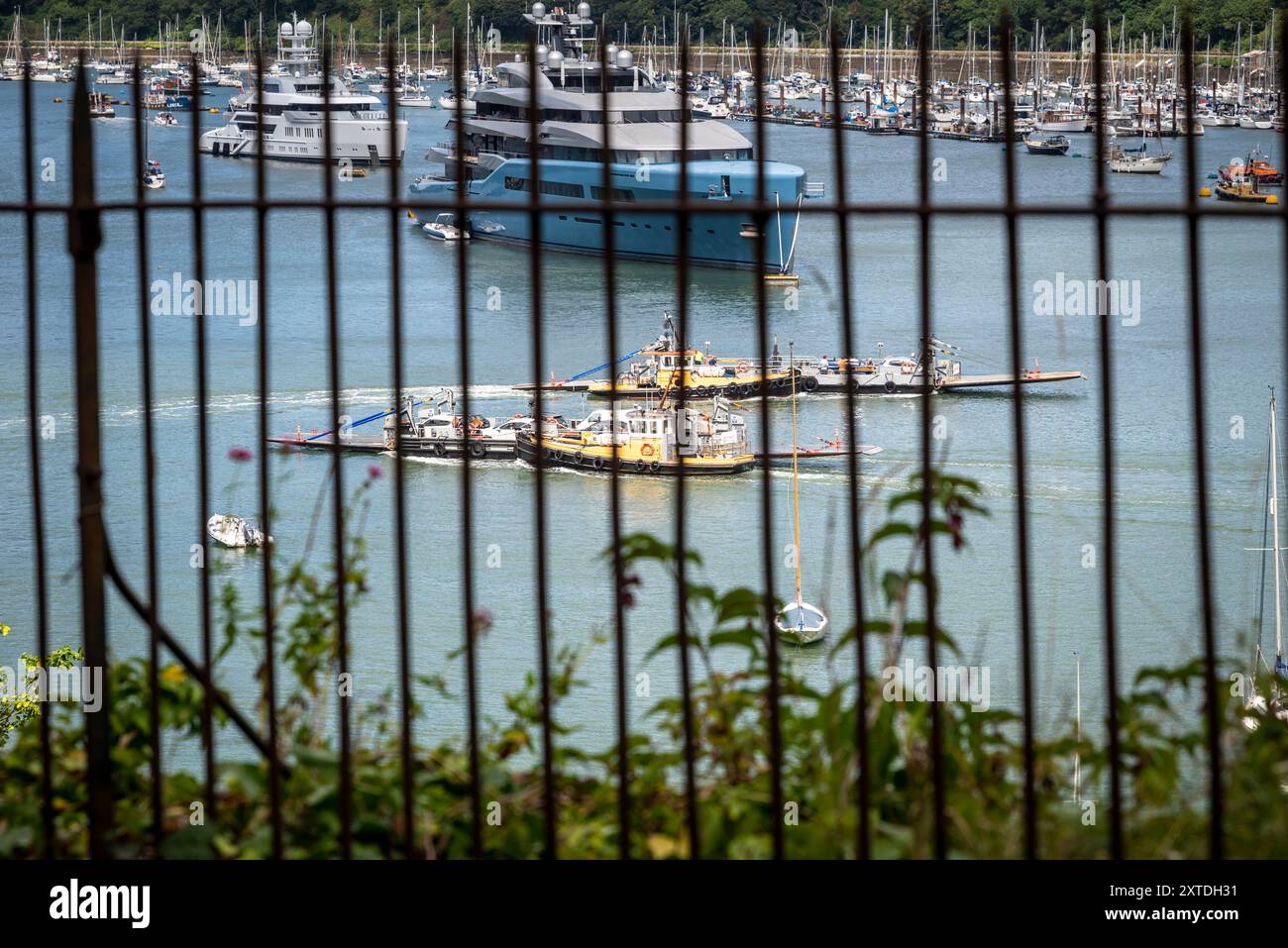 Estuary of the River Dart in Dartmouth, Devon, England, UK Stock Photo ...