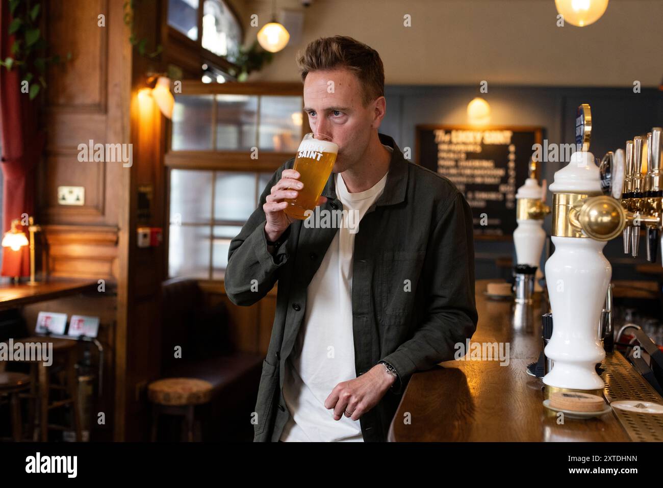 Luke Boase, founder and CEO of non-alcoholic beer brand Lucky Saint ...