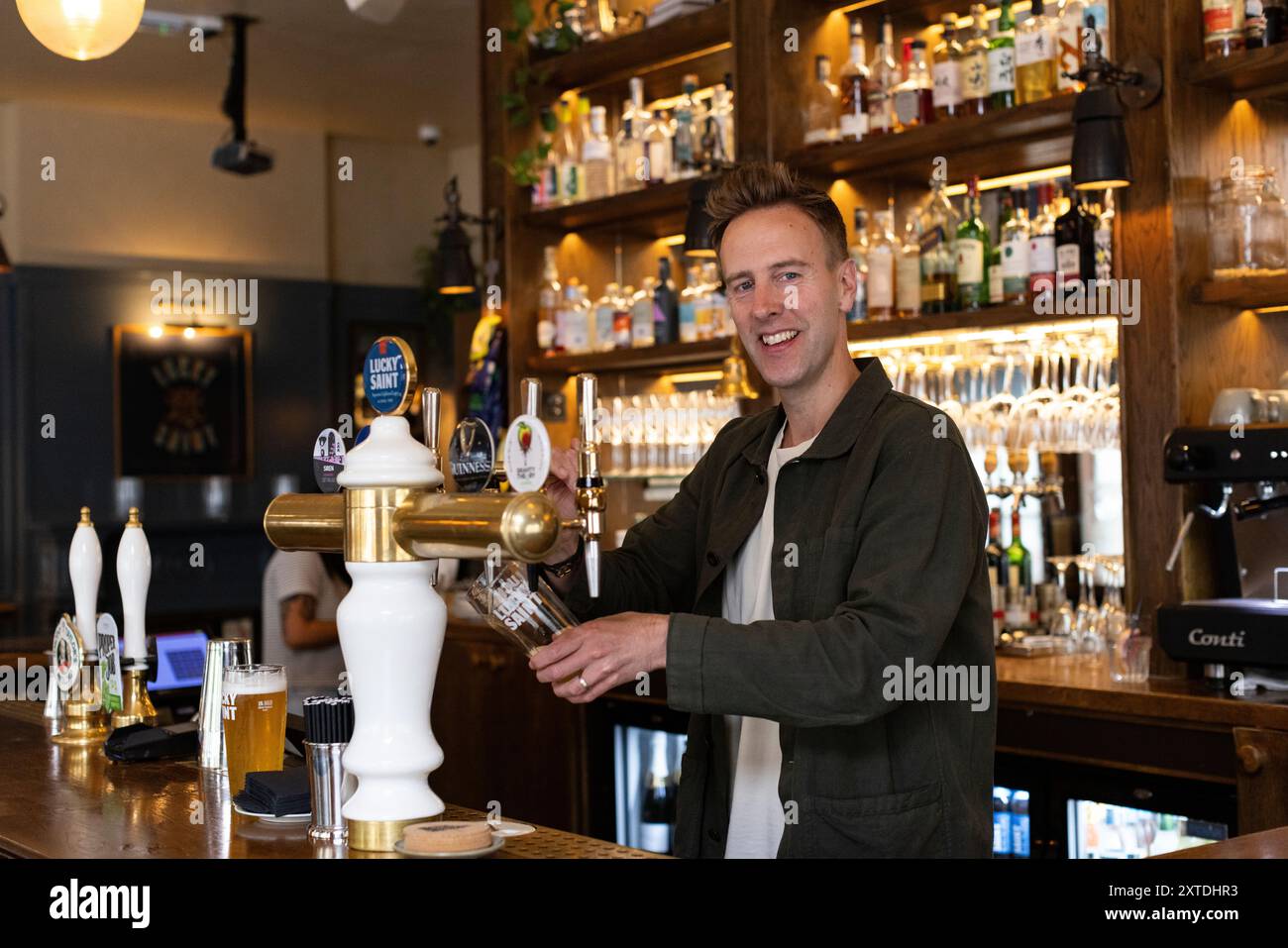Luke Boase, founder and CEO of non-alcoholic beer brand Lucky Saint ...