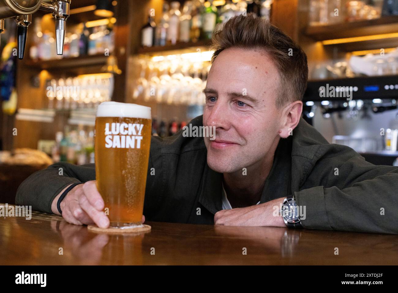 Luke Boase, founder and CEO of non-alcoholic beer brand Lucky Saint ...