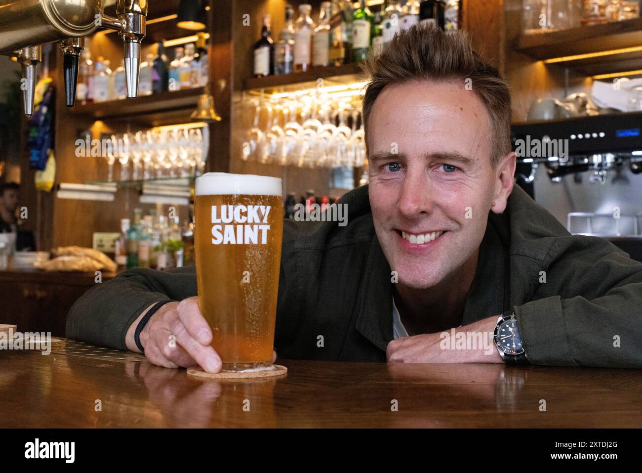 Luke Boase, founder and CEO of non-alcoholic beer brand Lucky Saint ...