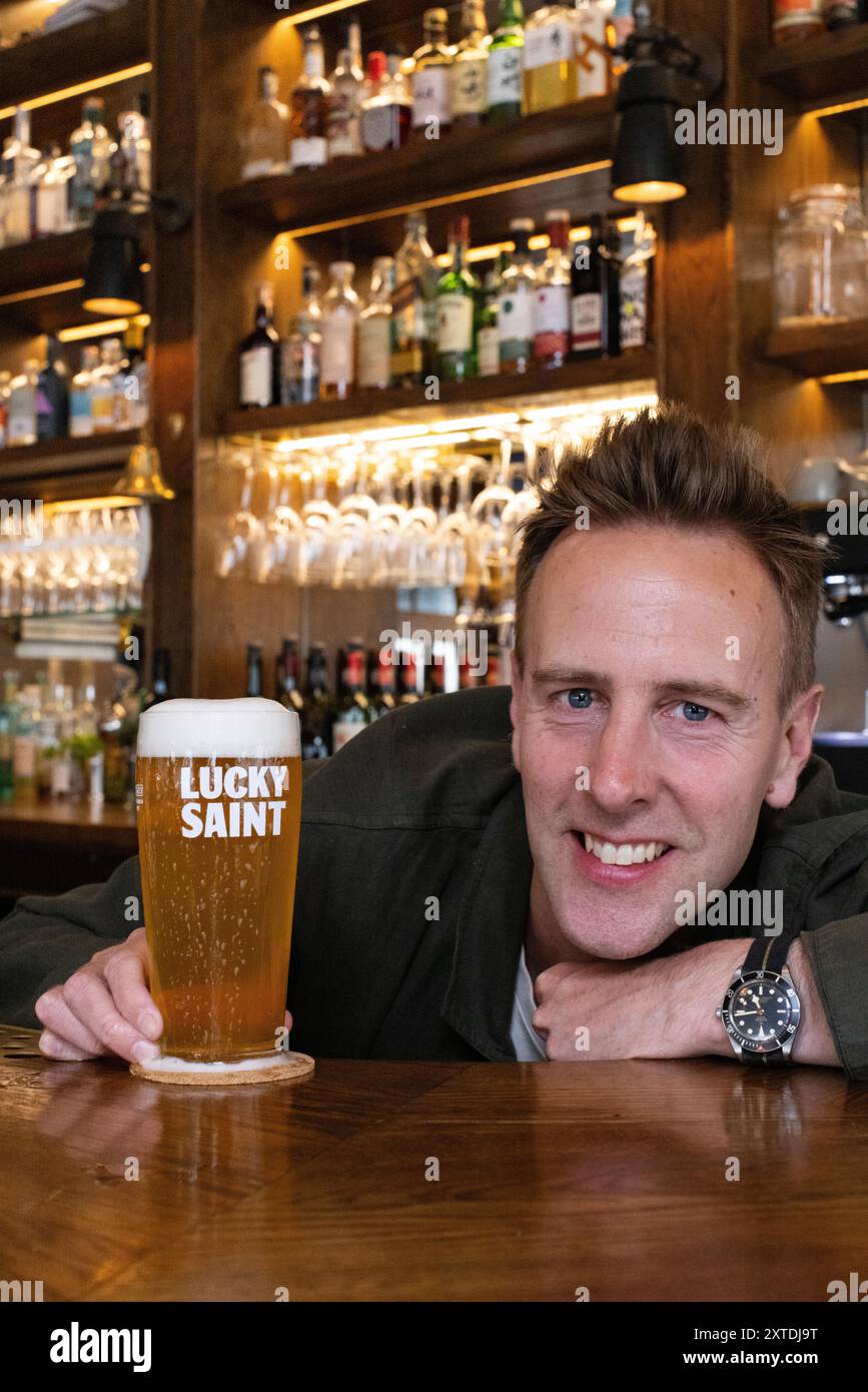 Luke Boase, founder and CEO of non-alcoholic beer brand Lucky Saint ...