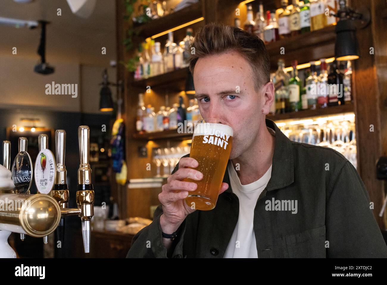 Luke Boase, founder and CEO of non-alcoholic beer brand Lucky Saint ...