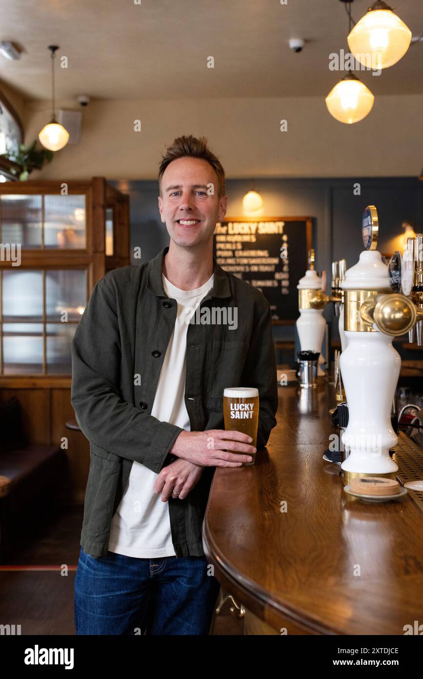 Luke Boase, founder and CEO of non-alcoholic beer brand Lucky Saint ...