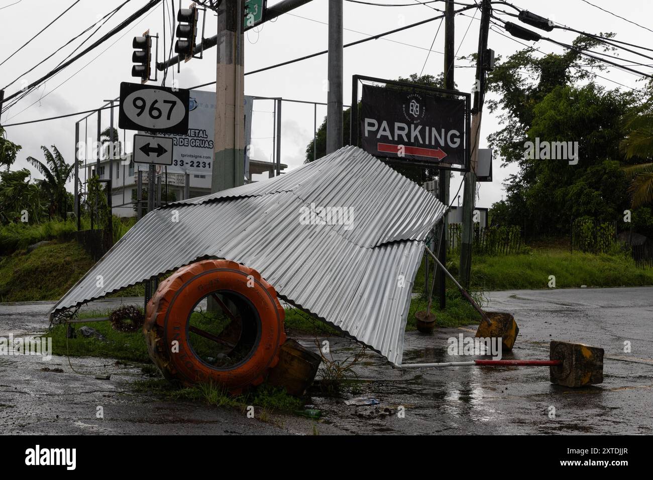 Heavy winds and rain caused by Tropical Storm Ernesto destroyed several ...