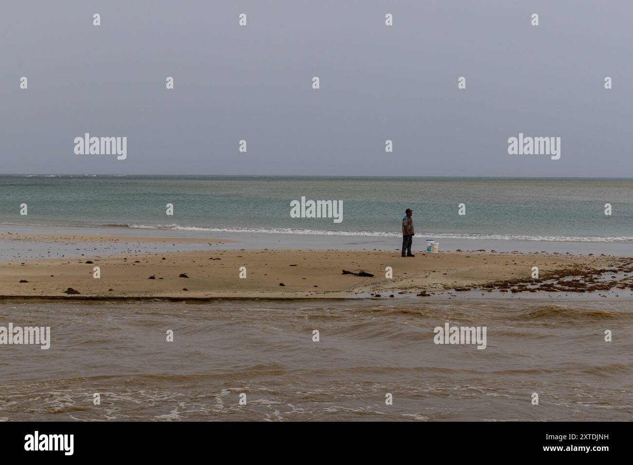 Puerto Ricans fish amid the flooding caused by Tropical Storm Ernesto ...
