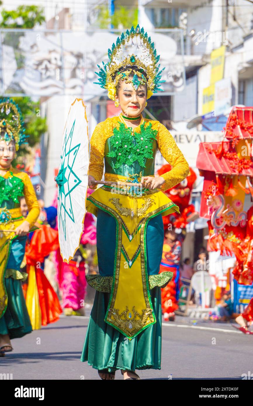 Javanese cloth on the 3rd BEN Carnival Stock Photo - Alamy