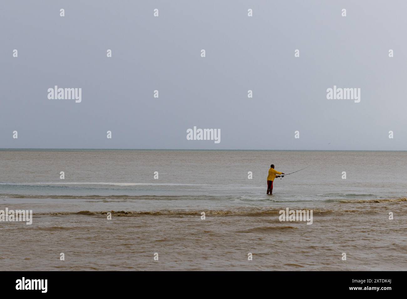 Puerto Ricans fish amid the flooding caused by Tropical Storm Ernesto ...