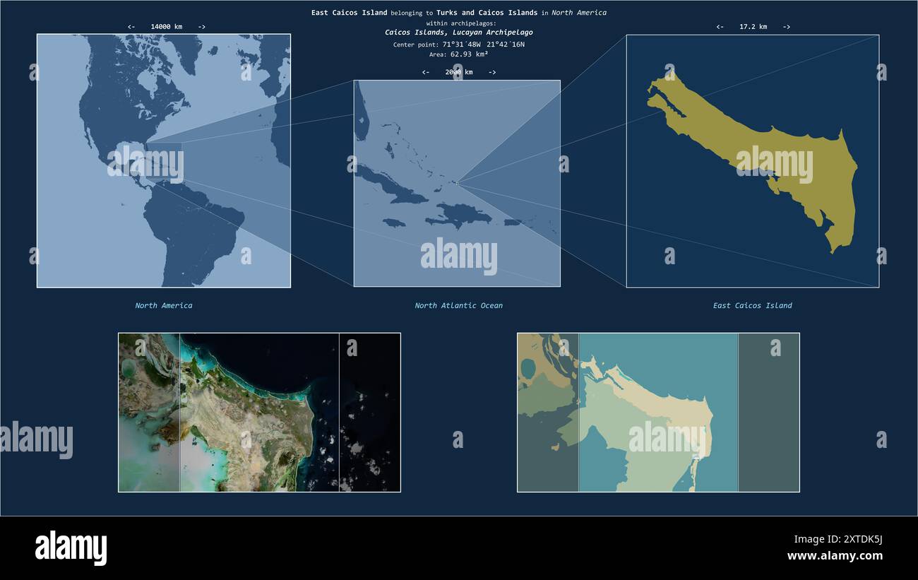 East Caicos Island in the North Atlantic Ocean - belonging to Turks and ...