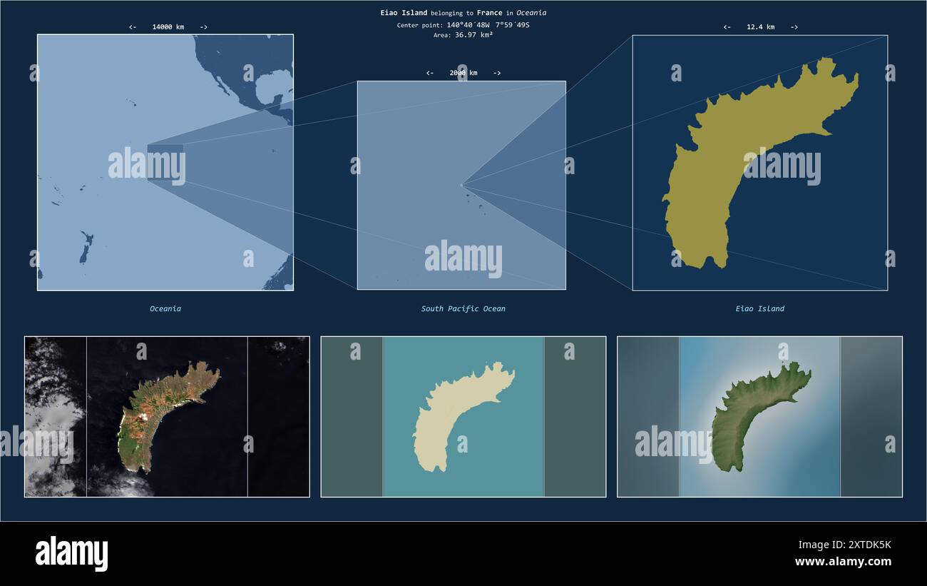 Eiao Island in the South Pacific Ocean - belonging to France. Described ...