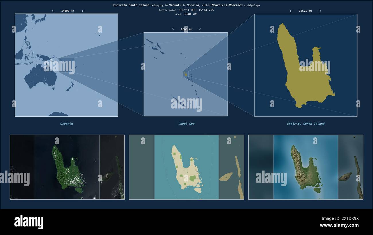 Espiritu Santo Island in the Coral Sea - belonging to Vanuatu ...
