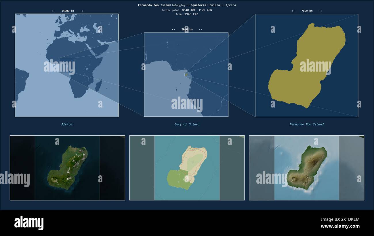 Fernando Poo Island in the Gulf of Guinea - belonging to Equatorial ...