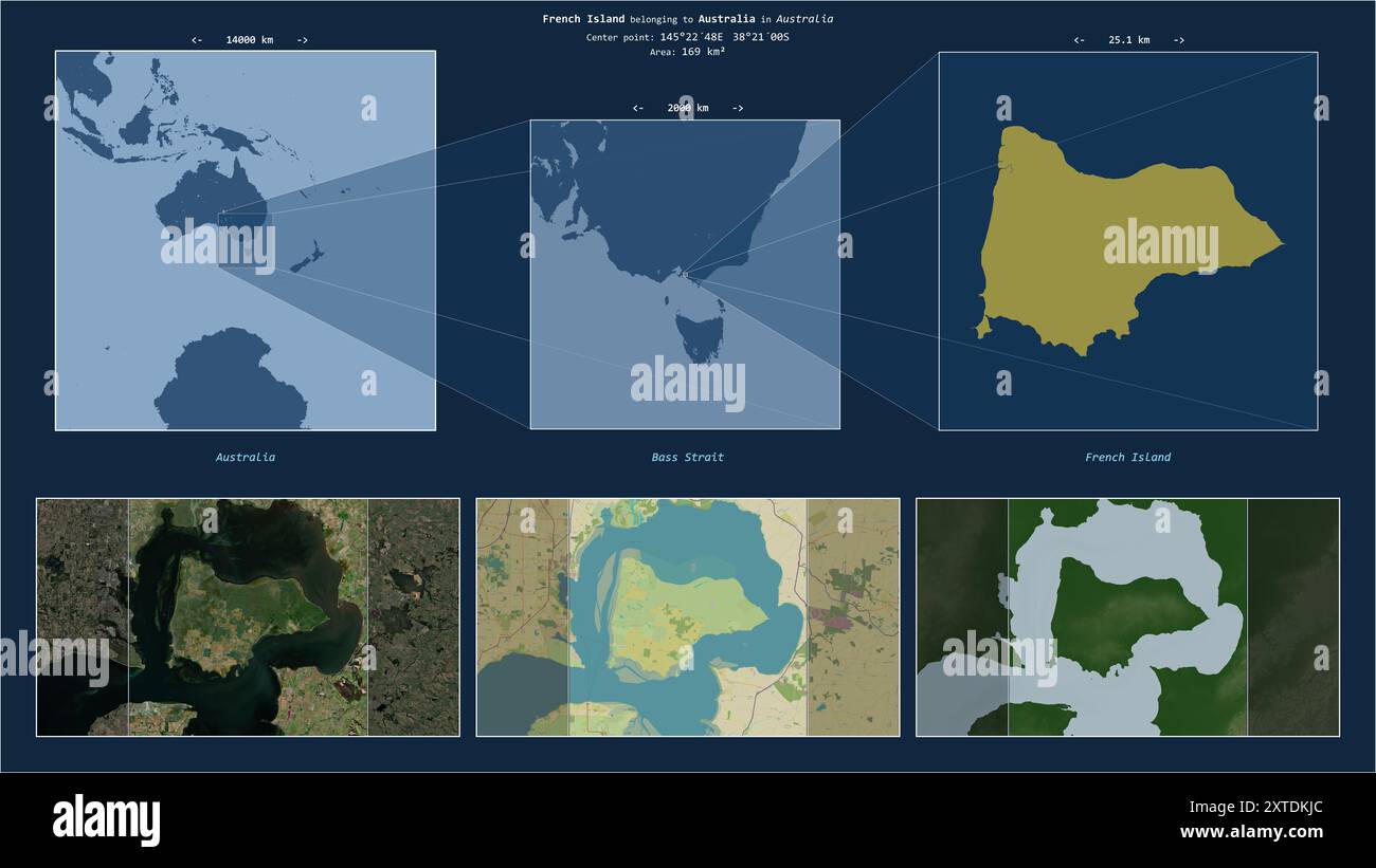 French Island in the Bass Strait - belonging to Australia. Described ...