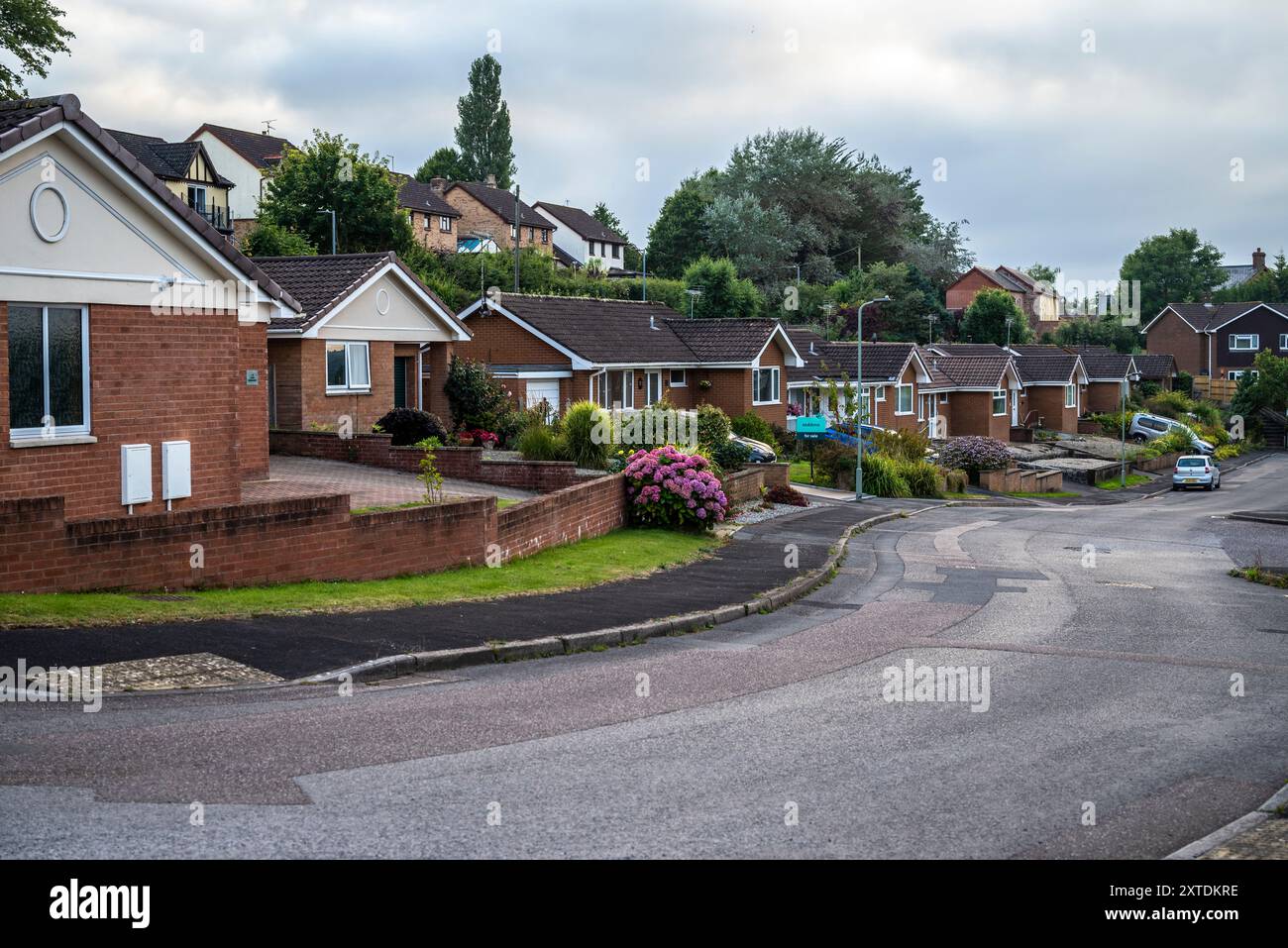 Housing development, Tiverton, Devon, England, UK Stock Photo - Alamy