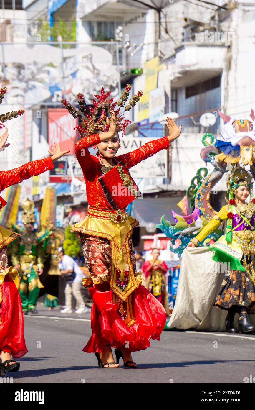 Javanese cloth on the 3rd BEN Carnival Stock Photo - Alamy