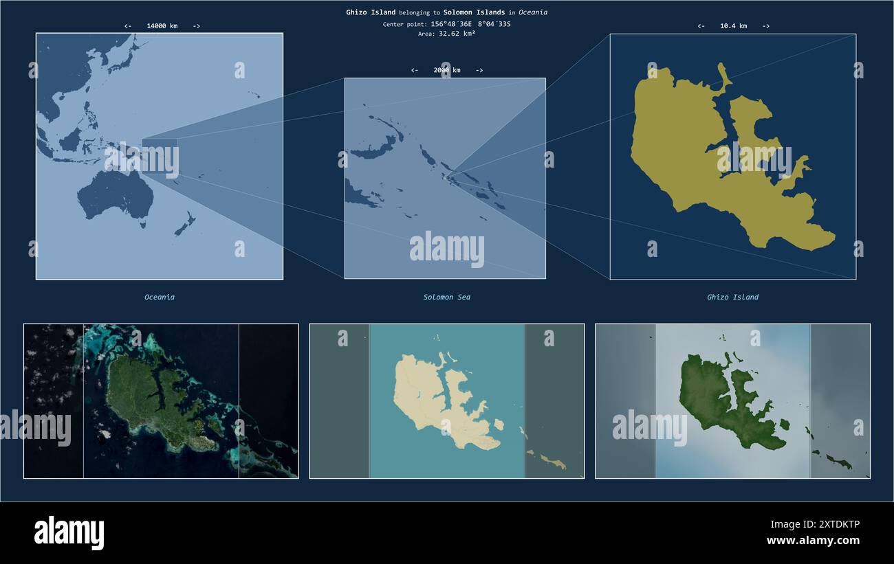 Ghizo Island in the Solomon Sea - belonging to Solomon Islands ...