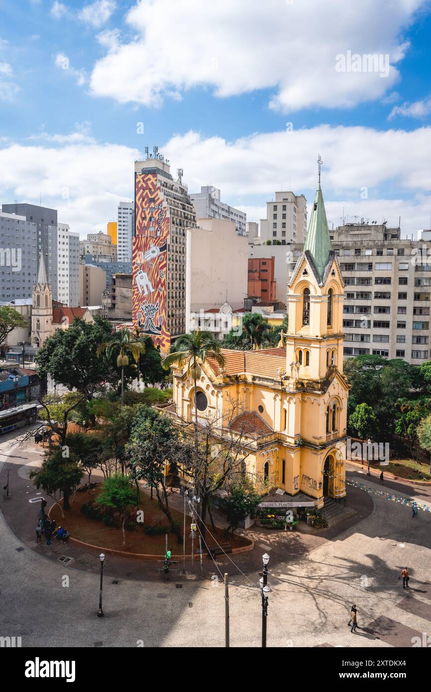 Panoramic view from the neighborhood Republica. São Paulo, Brazil ...