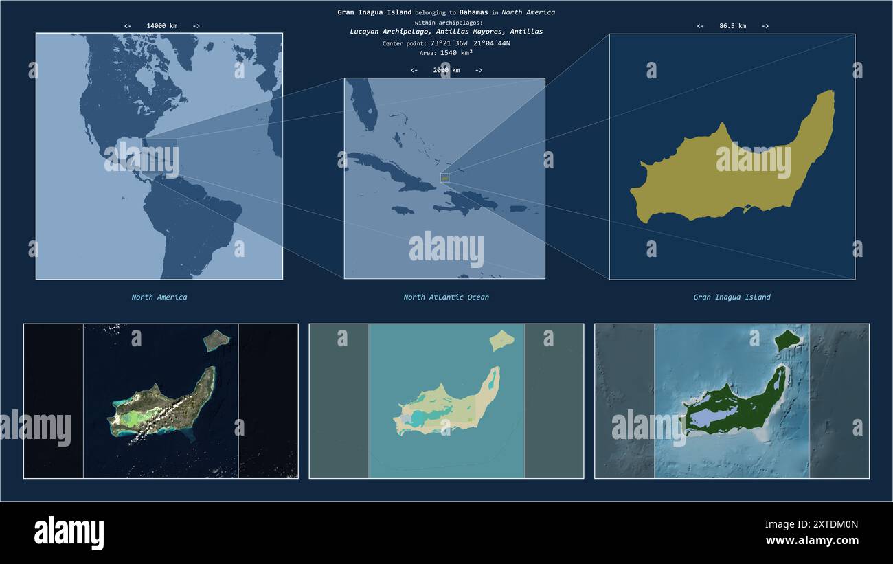 Gran Inagua Island in the North Atlantic Ocean - belonging to Bahamas ...