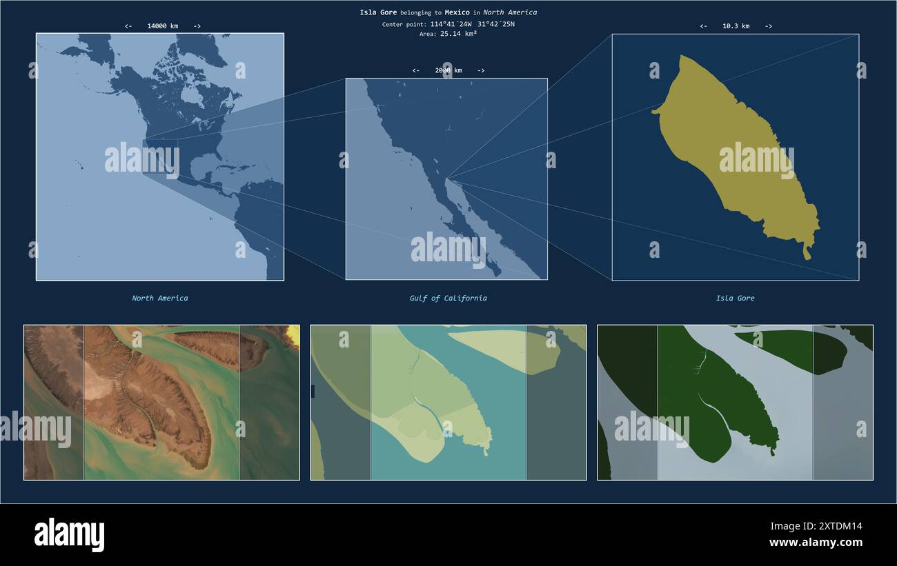 Isla Gore in the Gulf of California - belonging to Mexico. Described ...