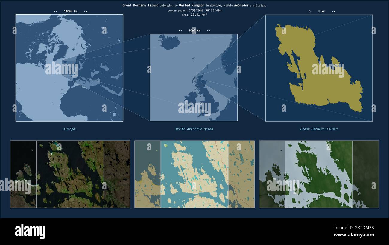 Great Bernera Island in the North Atlantic Ocean - belonging to United ...