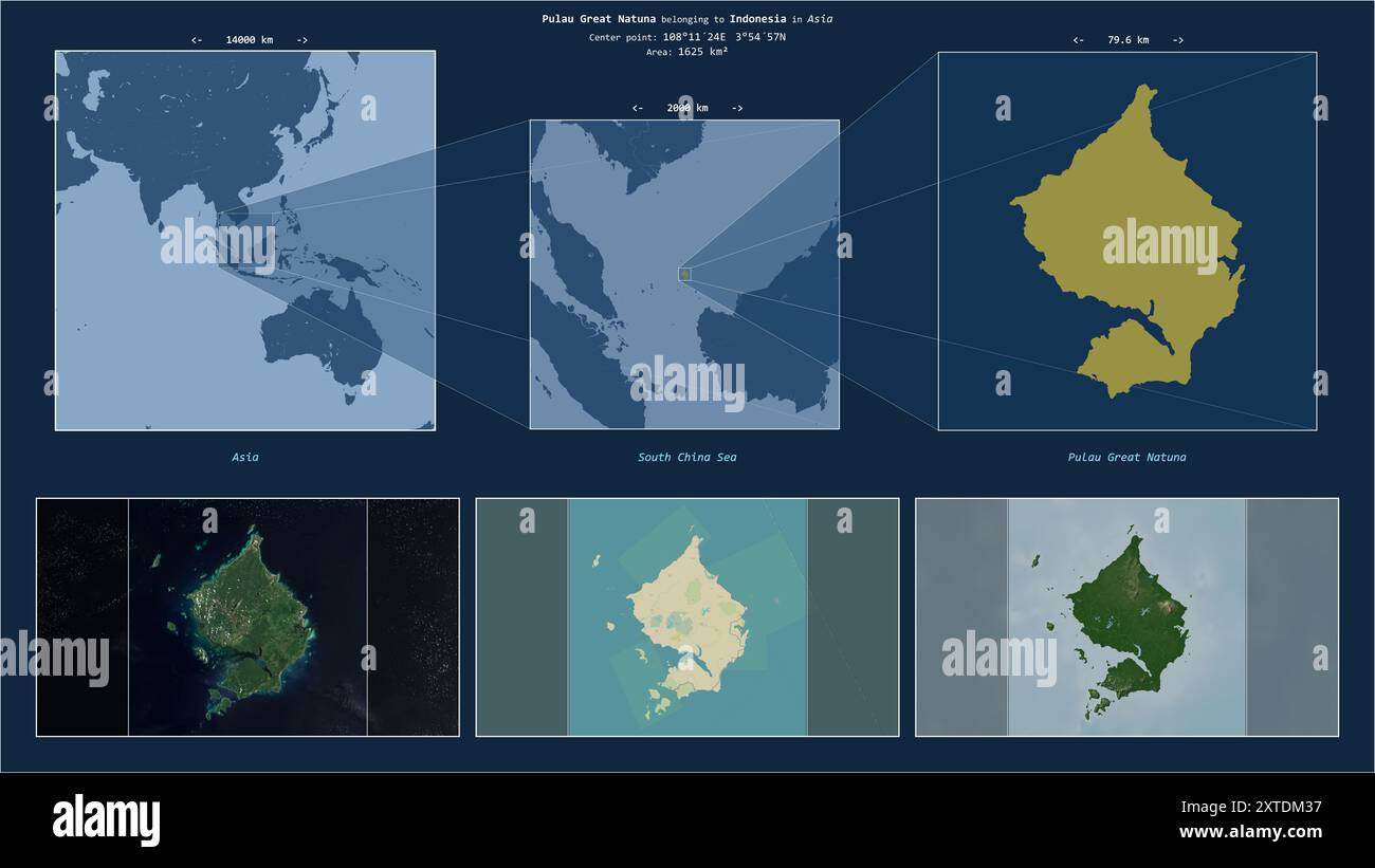 Pulau Great Natuna in the South China Sea - belonging to Indonesia ...