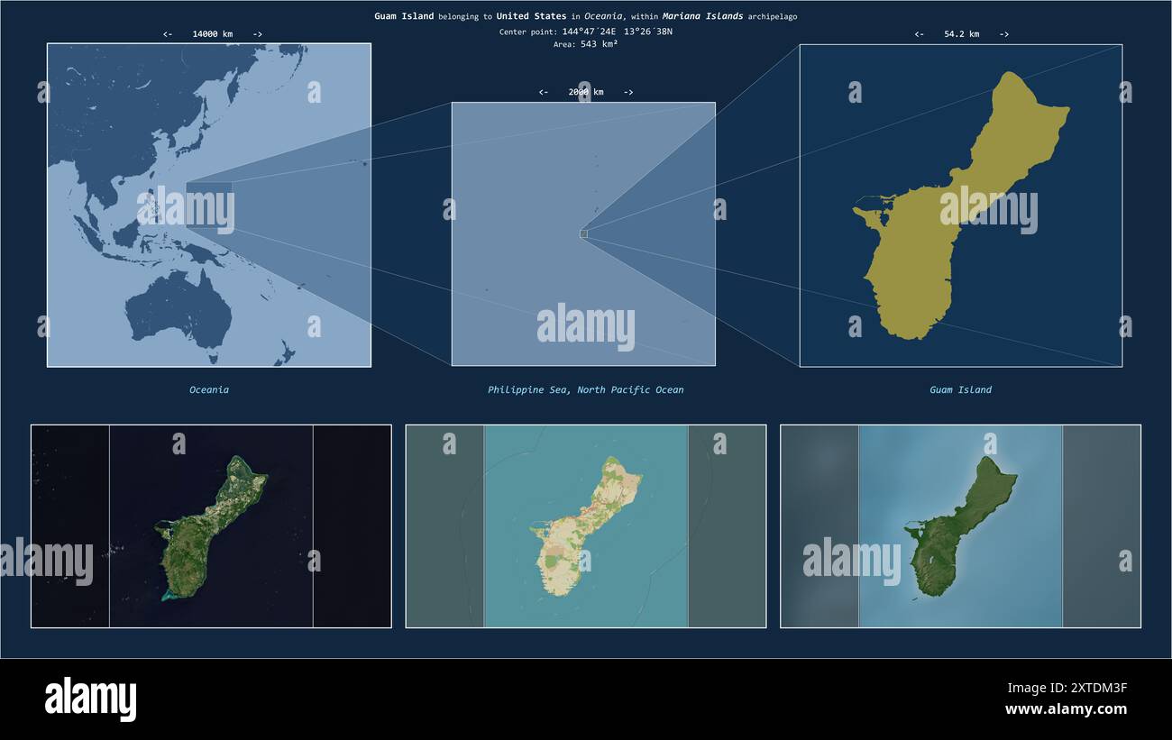 Guam Island in the Philippine Sea - belonging to United States ...