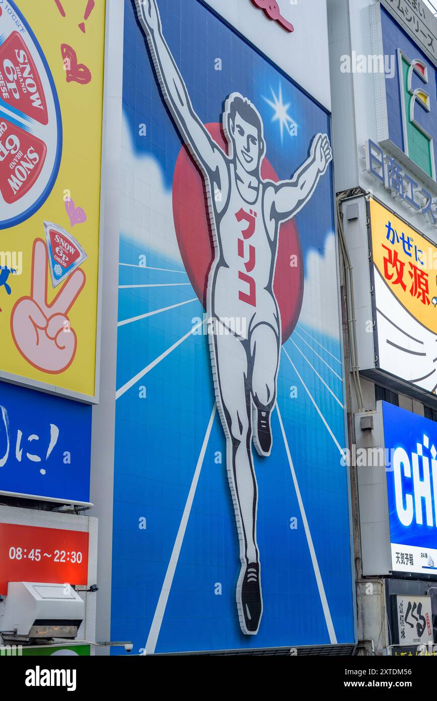 Glico Man famous giant billboard installed in 1935 as an advertisement ...