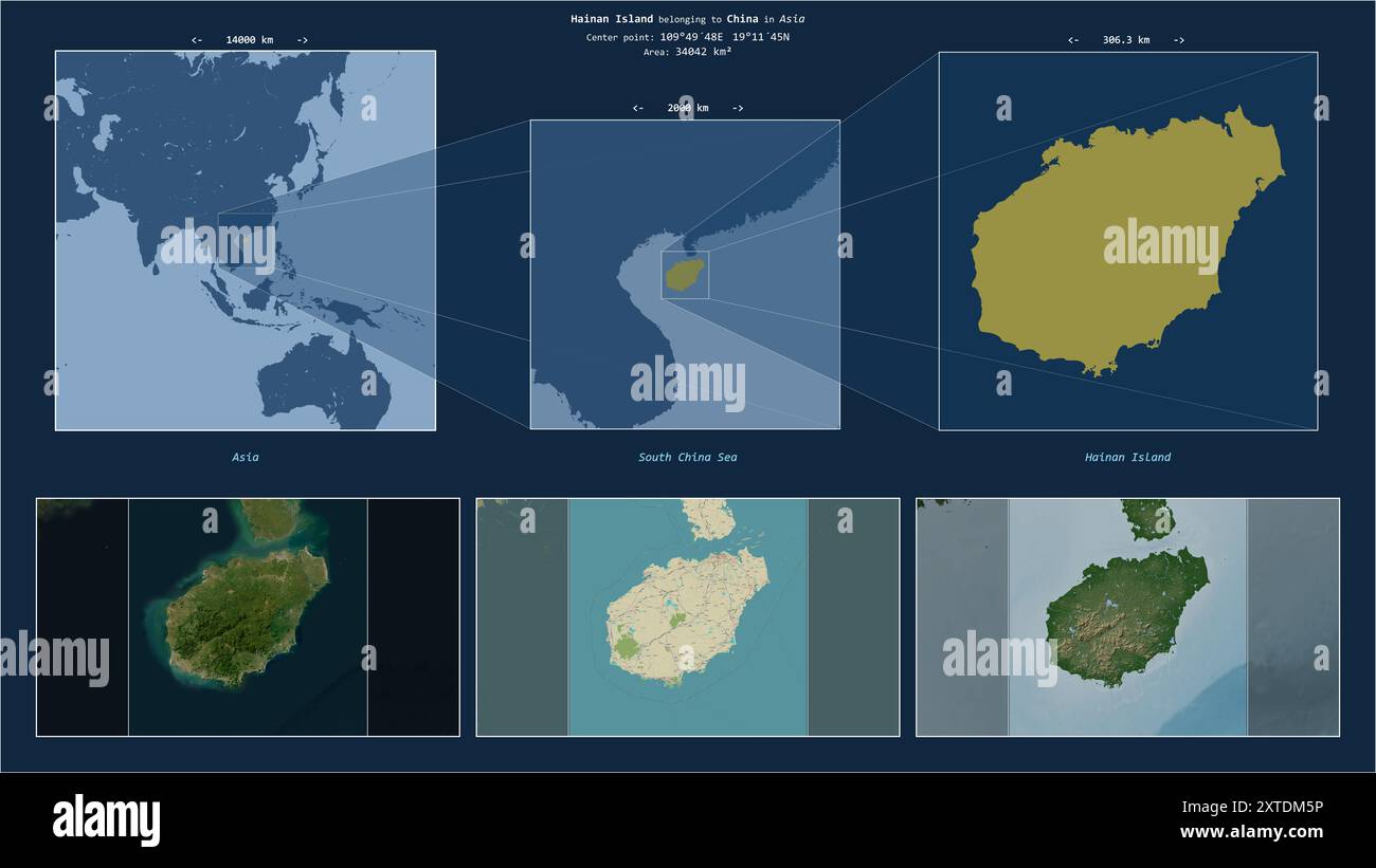 Hainan Island in the South China Sea - belonging to China. Described ...