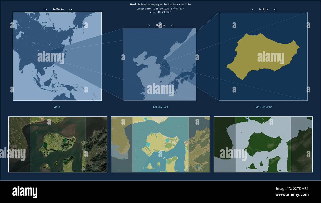 Hani Island in the Yellow Sea - belonging to South Korea. Described ...