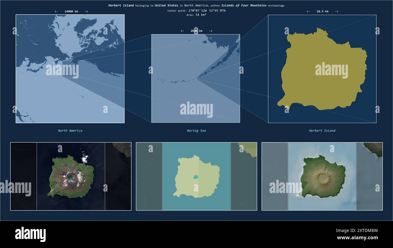 Herbert Island in the Bering Sea - belonging to United States ...