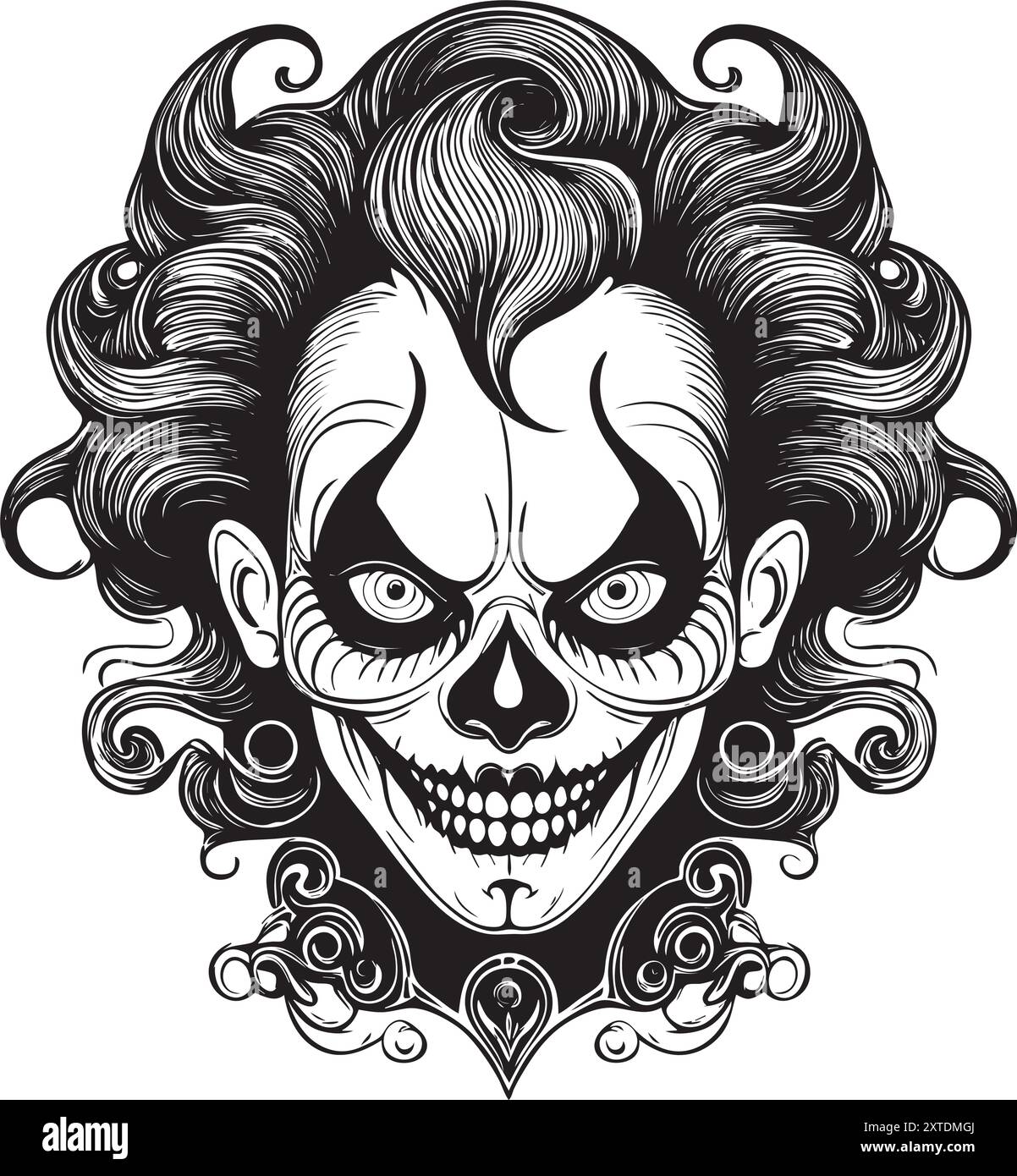 Evil clown drawing hi-res stock photography and images - Alamy