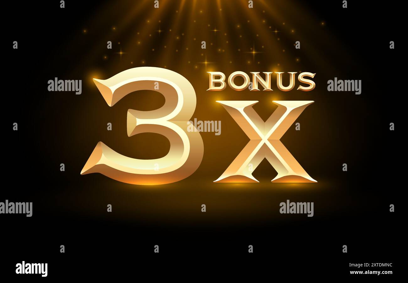 3x winner banner, promotion flyer, prize label. Vector Stock Vector ...