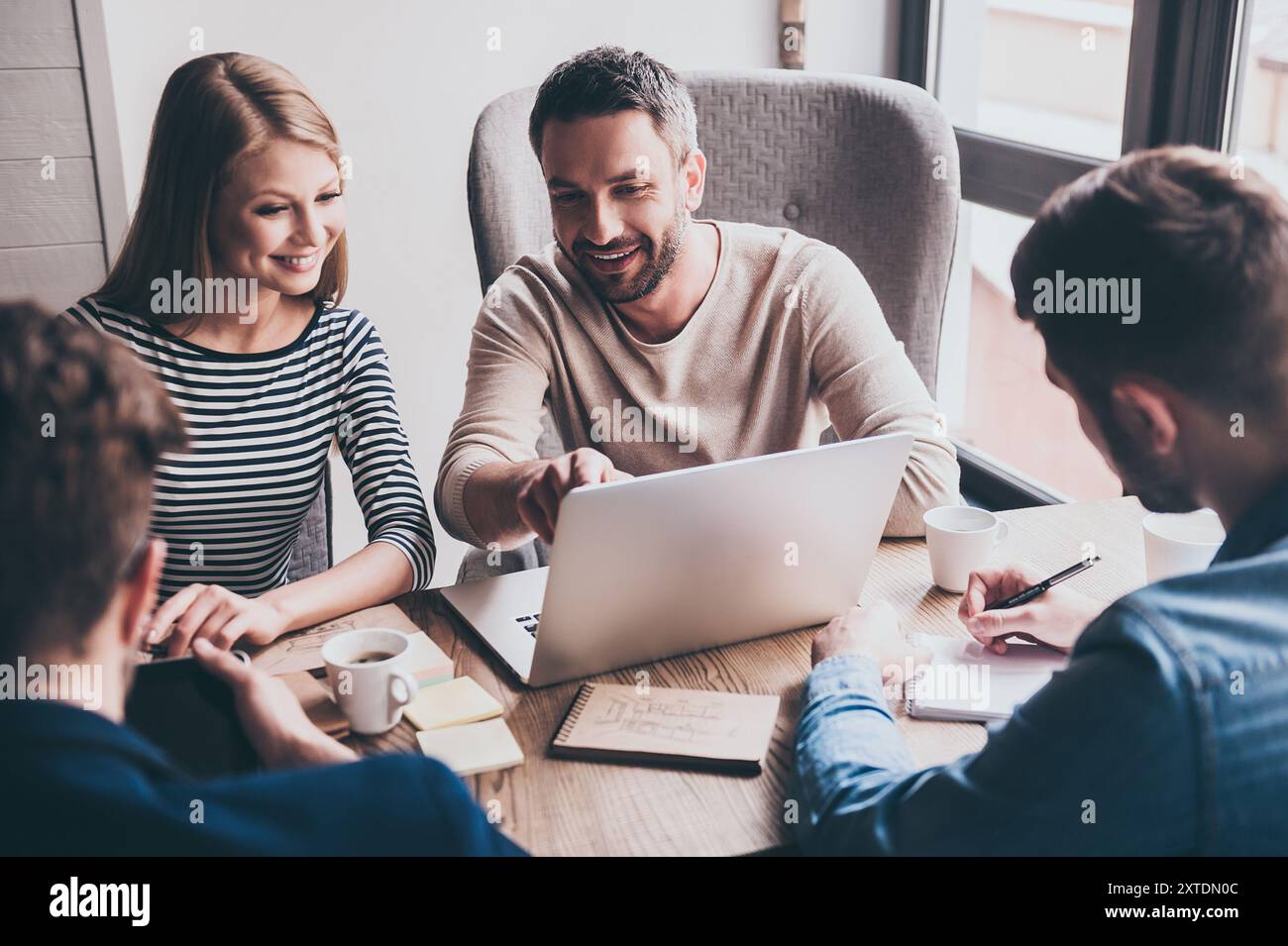 Dynamic business meeting showing hi-res stock photography and images ...