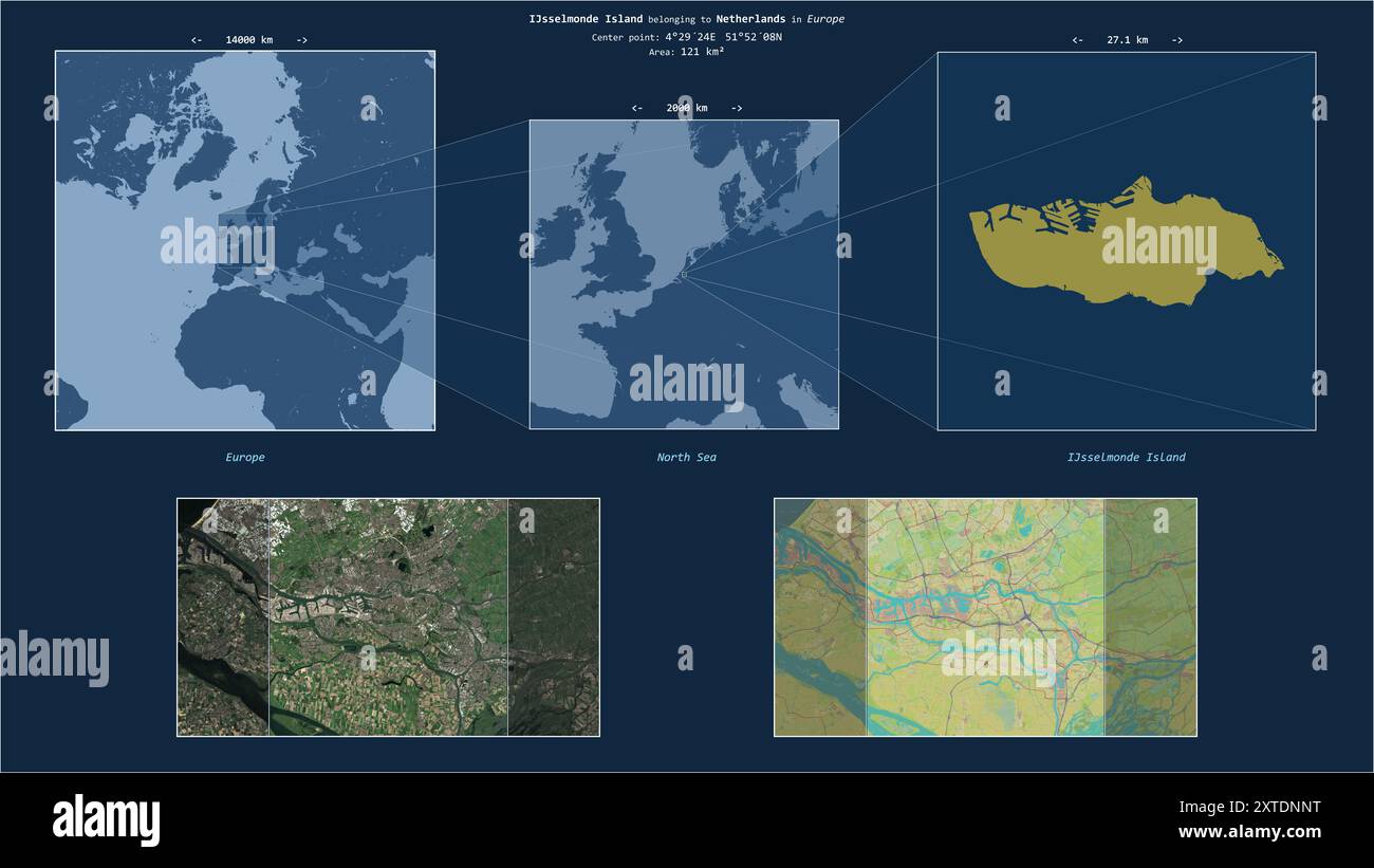 IJsselmonde Island in the North Sea - belonging to Netherlands ...