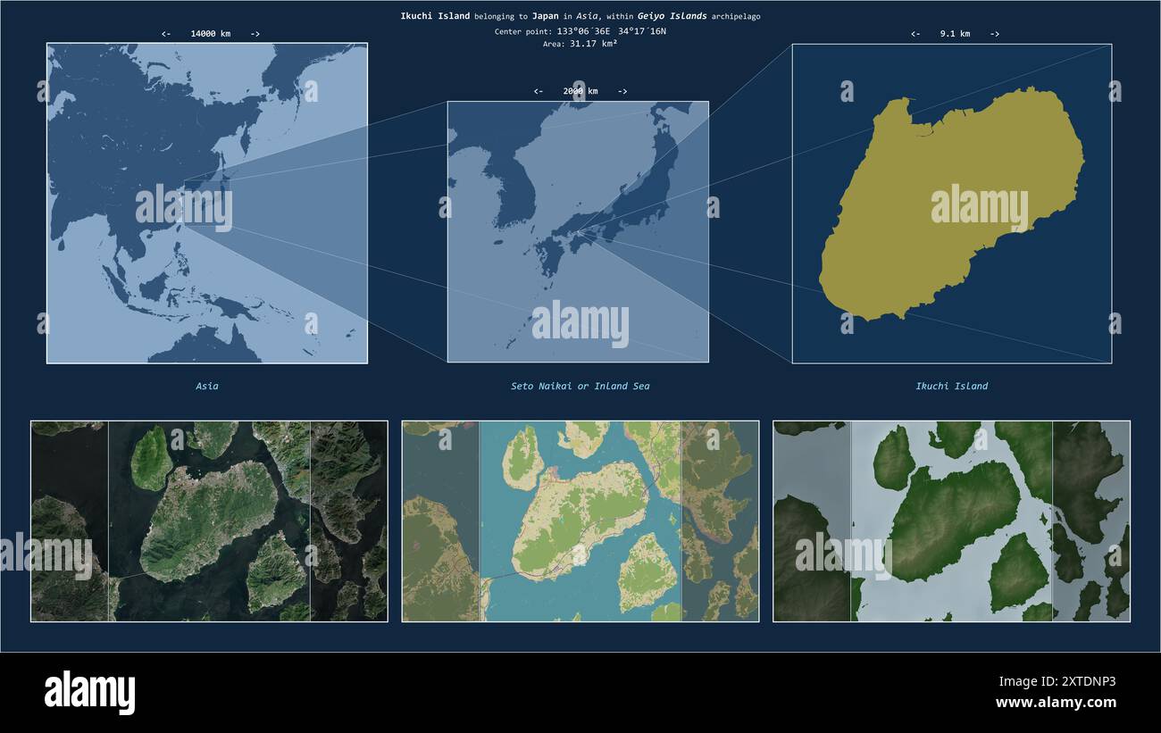 Ikuchi Island in the Seto Naikai or Inland Sea - belonging to Japan ...