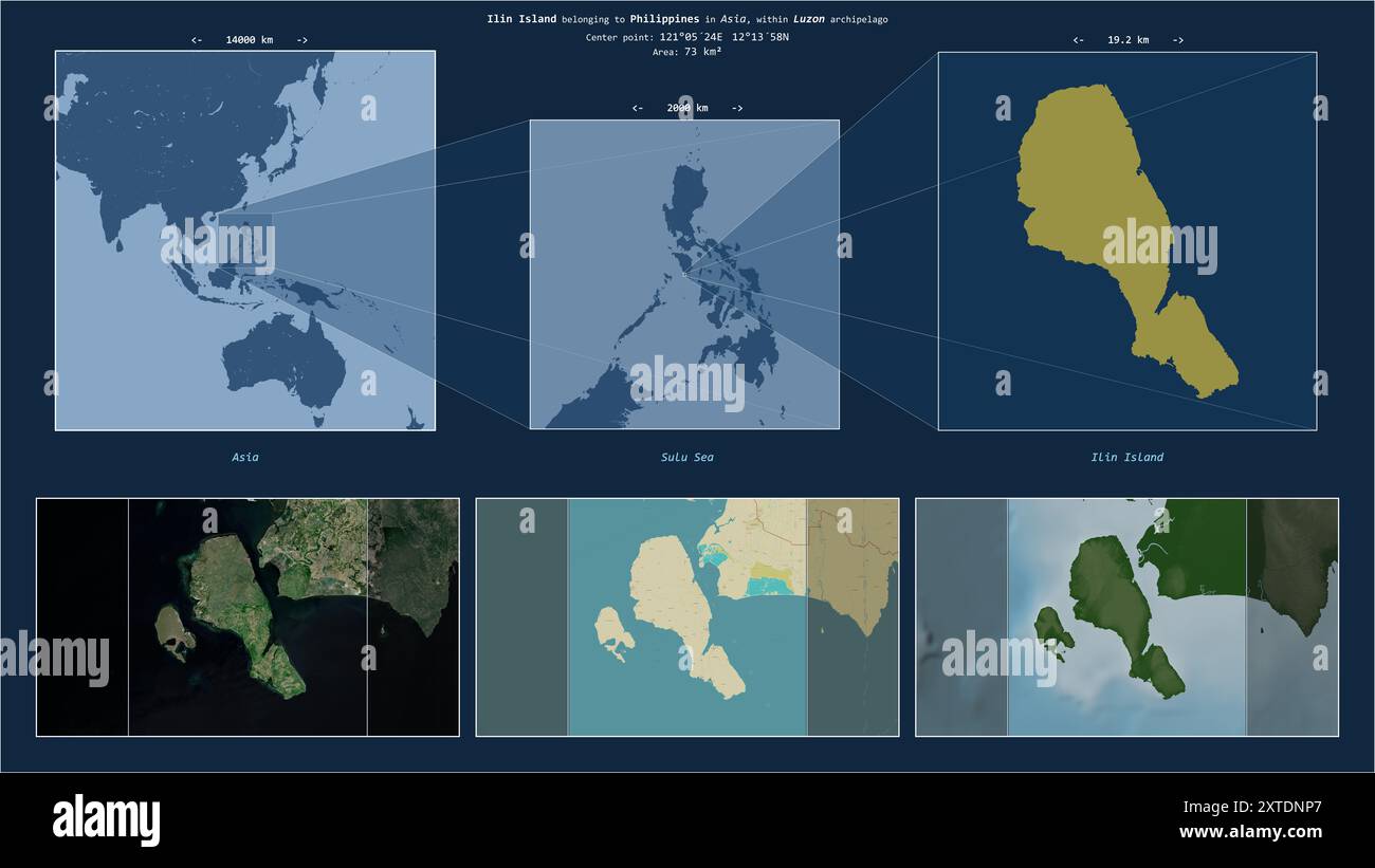 Ilin Island in the Sulu Sea - belonging to Philippines. Described ...