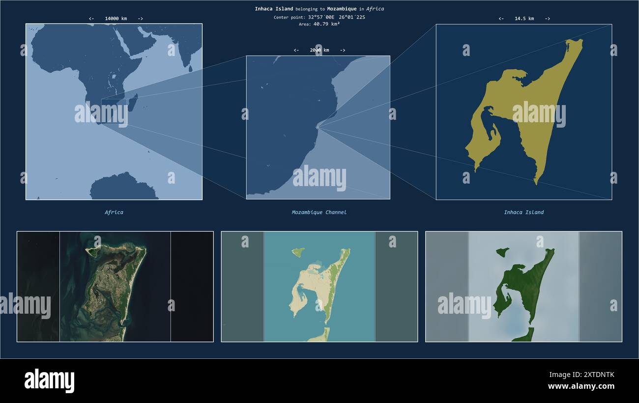 Inhaca Island in the Mozambique Channel - belonging to Mozambique ...