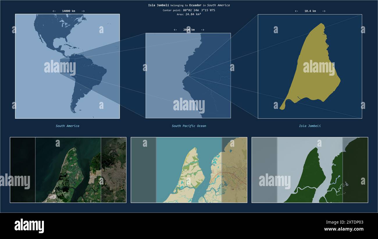 Isla Jambeli in the South Pacific Ocean - belonging to Ecuador ...