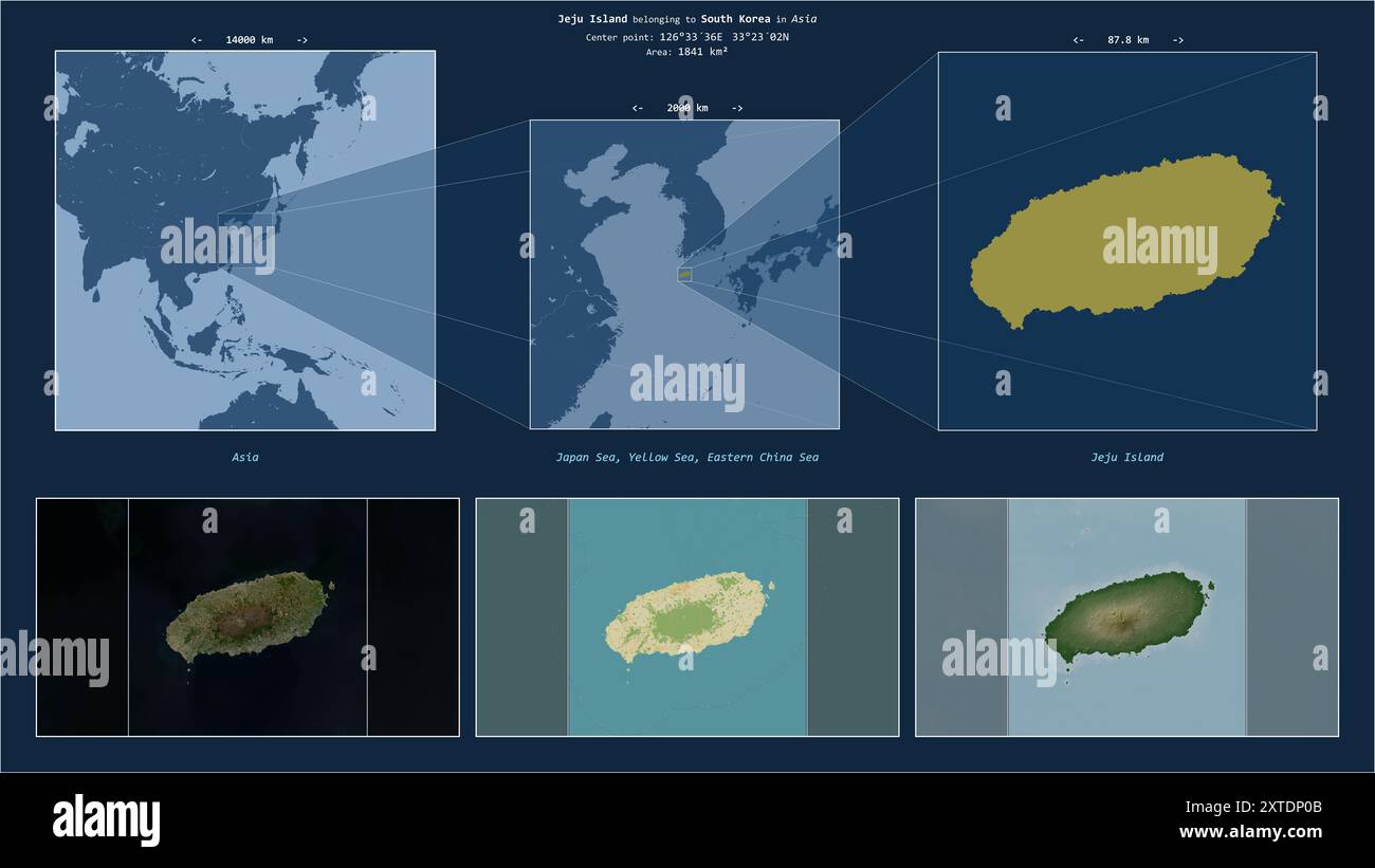 Jeju Island in the Japan Sea - belonging to South Korea. Described ...