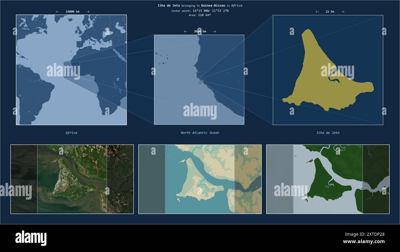 Ilha de Jeta in the North Atlantic Ocean - belonging to Guinea-Bissau ...