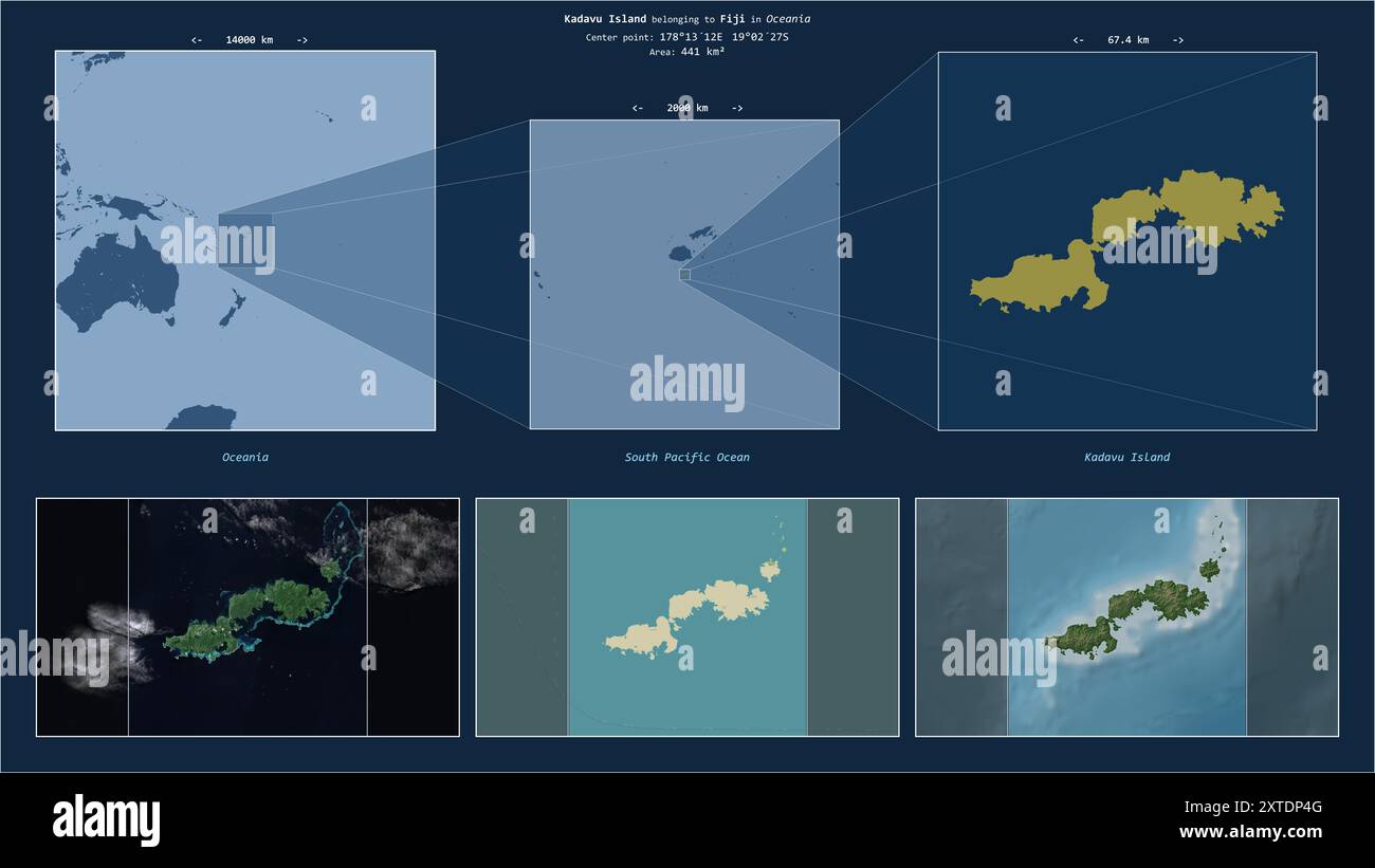 Kadavu Island in the South Pacific Ocean - belonging to Fiji. Described ...