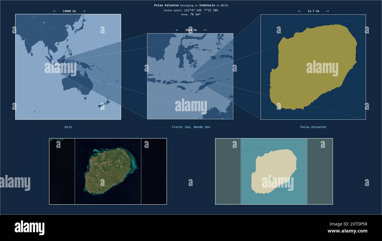 Pulau Kalaotoa in the Banda Sea - belonging to Indonesia. Described ...