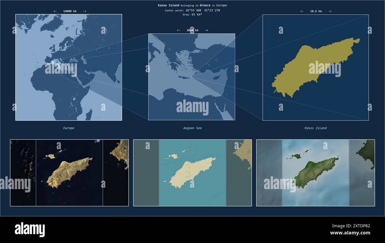 Kasos Island in the Aegean Sea - belonging to Greece. Described ...