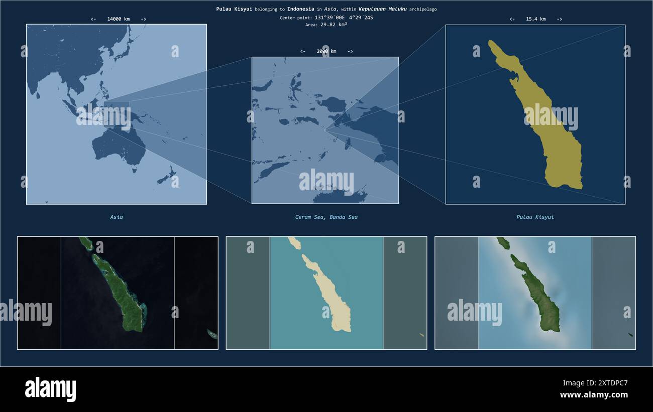 Pulau Kisyui in the Ceram Sea - belonging to Indonesia. Described ...