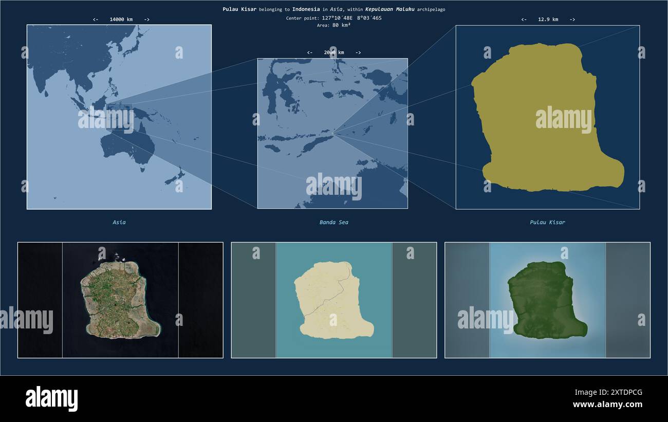 Pulau Kisar in the Banda Sea - belonging to Indonesia. Described ...