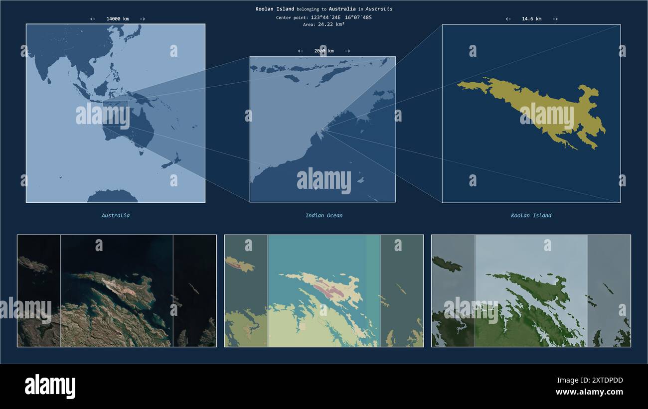 Koolan Island in the Indian Ocean - belonging to Australia. Described ...