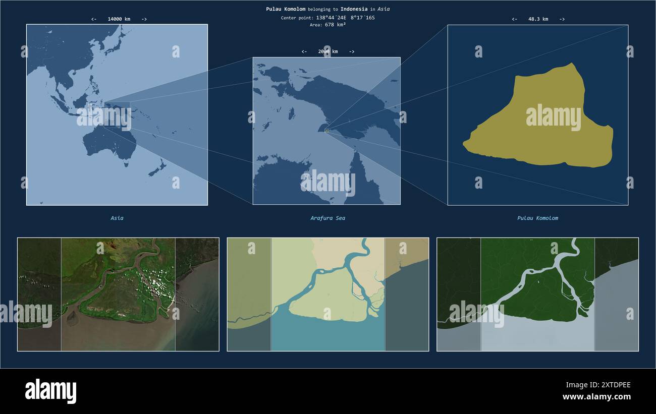 Pulau Komolom in the Arafura Sea - belonging to Indonesia. Described ...