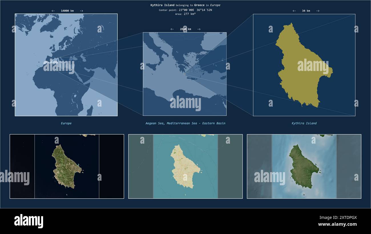 Kythira Island in the Aegean Sea - belonging to Greece. Described ...